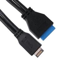 China USB 3.1 Type-E Male To IDC20P Computer Motherboard Power Cable Male Adapter Cable 20 Pin Extension Cable OEM / ODM for sale