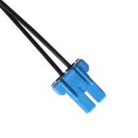 China DC Plug 2.1*5.5mm Solder Type PVC To TE Blue Housing 2P Female Cable Connector OEM / ODM for sale