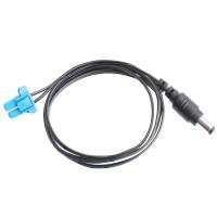 China DC Plug 2.1*5.5mm Solder Type PVC To TE Blue Housing 2P Female Cable Connector OEM / ODM for sale