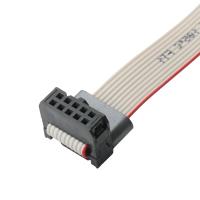 China Idc Connector FC-10P 2.54mm Pitch Wire UL2651 28AWG*10P Cable 1.27mm Pitch For Electronic for sale