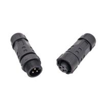 China M12 3 Pin waterproof Circular Connector Cable Female Straight Molded for LVDS Display OEM/ODM for sale