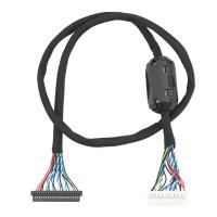 China Jae Fi-S20s 1.25mm Lcd Display Harness , Jst Phdr-20vs 2.0mm Lvds Wire Harness for sale