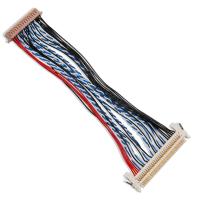 China 30 Pin 100mm Lvds Cable For LCD Monitor JAE FI-X30HL Hirose DF13-30DS-1.25C for sale