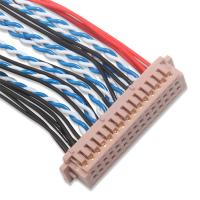 China 30 Pin 100mm Lvds Cable For LCD Monitor JAE FI-X30HL Hirose DF13-30DS-1.25C for sale