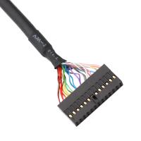 China 30 Pin Panel Mount Cable Db25 Male Plug Te 104483-5 2.54mm Pitch for sale