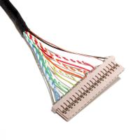 China 40 pin / 20 pin LVDS Cable Assembly Hrs Df14-20s-1.25c Aces 50204-040 88441-040 for sale