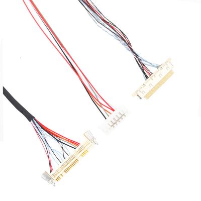 China AWG 36 LVDS LCD Cable , LVDS Video Cable Jae Fi-X30hl Aces 50204-040 Jst Phr-8 8pin for sale