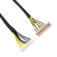 China Nylon 66 Custom Lvds Cable 15 pin 1025H-15p to 1253H-15p WL 1.25mm for sale