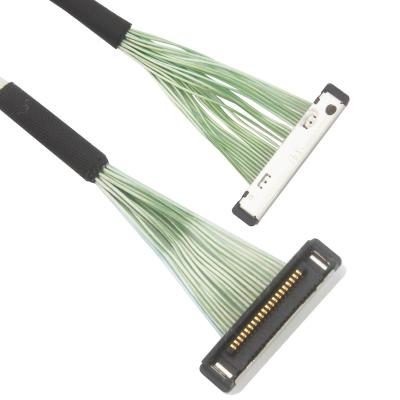 China 20pin i pex MIPI Camera Cable , 20380-R20T-06 Micro Coaxial Cable Assembly for sale