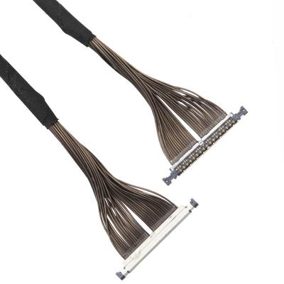 China lvds Micro Coaxial Cable Assembly CABLINE-UA II i-pex 20496-032T-40 for sale