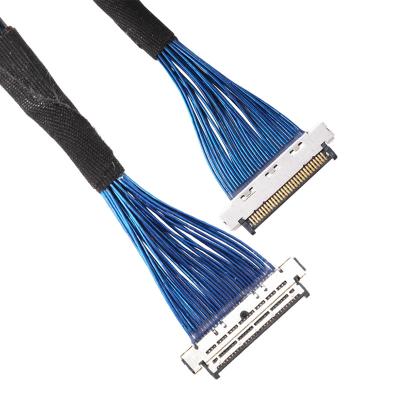 China 0.4mm pitch Custom Coax Cable Assembly KEL USL20-30S UL94V 0 material for sale