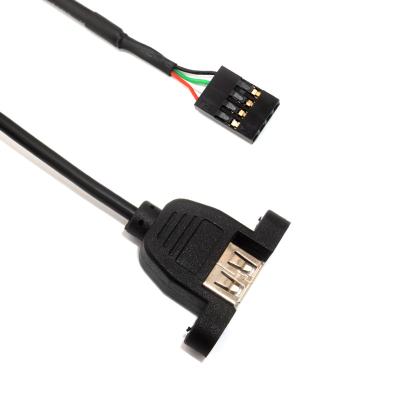 China 50-57-9404 Molex Connector Cable Panel Mount Single Port Usb 2.0 for sale