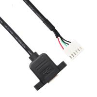 China 1.0mm A2542HA-6P Panel Mount Cable Assembly 6 PIN 200MM Length for sale