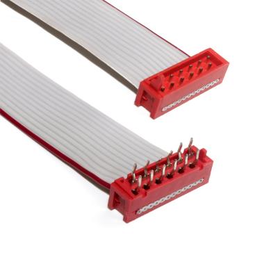 China Idc Connector UL2651 12 Pin Ribbon Cable 1.27mm Pitch for Electronic for sale