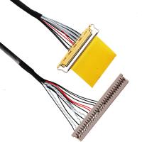 China 0.5mm LVDS LCD Cable I-Pex 20453-240t To Hirose Df14-30s-1.25c Connector for sale