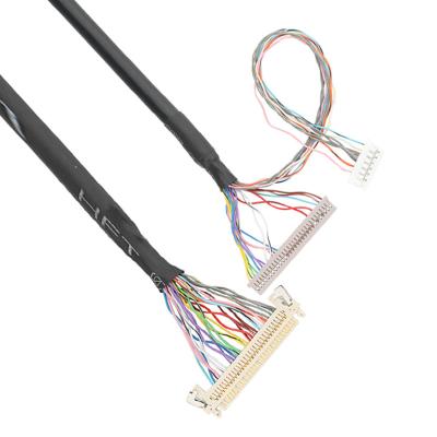China 28 AWG LVDS LCD Cable Assembly Jst SHP-7 To HRS Df14 To A-1058-Hl-30p for sale