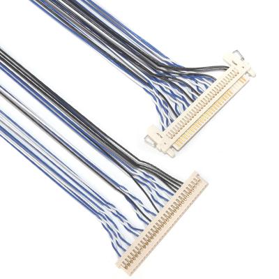 China LVDS Jae Fi-X30hl To HRS Df14-30s-1.25c , Twisted Pair Electronic Cable Assembly for sale