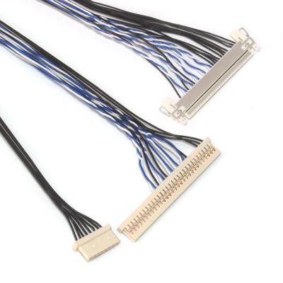 China 1mm/1.25mm LVDS LCD Cable JAE FI-X30HL To HRS Df14-30s-1.25c To Df14-8s-1.25c for sale