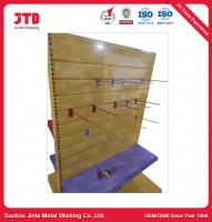 China OEM Metal Display Shelving Colorful With Wheels Powder Coated for sale