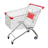 China Supermarket And Stores Metal Shopping Trolleys Carts With Wheels for sale