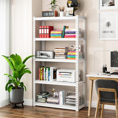 China Heavy Duty Powder Coating Metal Boltless Shelf Grocery Industrial Warehouse Storage Shelves Rack for sale