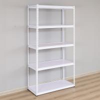 China Customized Garage Storage Boltless Metal Shelving 5 Tiers Heavy Duty Steel Racking Unit for sale