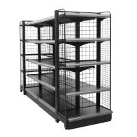 China Grocery Store Display Shelves Rack Supermarket Wire Display Shelving Gondola Shelf for sale