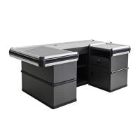 China Supermarket Check Out Counter Cold Rolled Steel Material Shop Cash Counter for sale