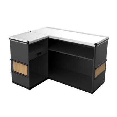 China Powder Coating Supermarket Retail Checkout System With Cold Rolled Steel Construction for sale