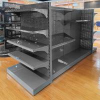 China Cold Rolled Steel Retail Supermarket Shelving System With 30-80KG/Layer Load Capacity for sale