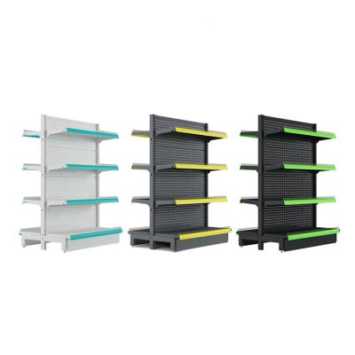 China Stable Supermarket Display Shelving With Load Capacity Of 30-80KG/Layer For Storage for sale