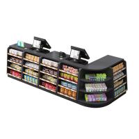 China Customizable Stainless Steel Supermarket Checkout Counter With Conveyor Belt for sale