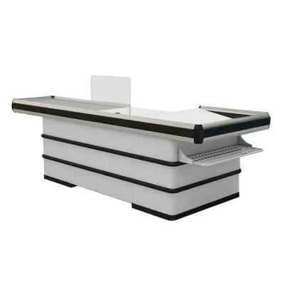 China Custom Cold Rolled Steel Checkout Counter Durability Customizable Color for sale