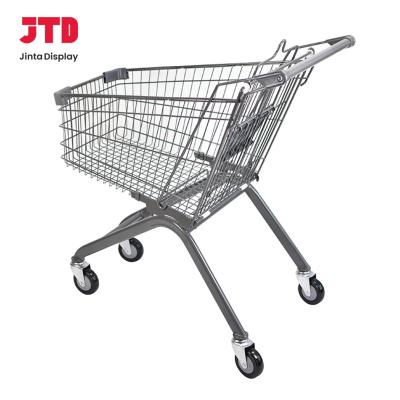 China Convenient Sturdy Metal Shopping Trolley For Smooth Shopping Experience for sale