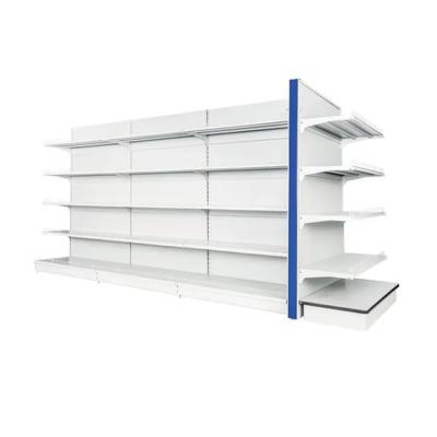China Easy Installation Supermarket Display Shelving Durable With Customized Logos for sale