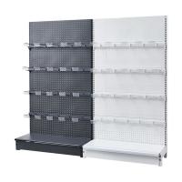 China Supermarket Display Shelving 60-80kg Capacity Knock Down Assembly for sale