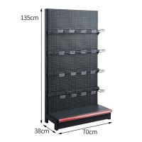 China Supermarket Display Shelving 60-80kg Capacity Knock Down Assembly for sale