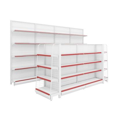 China Custom Metal Supermarket Shelf Light Duty Retail Display Stand for sale