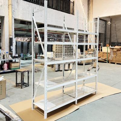 China Adjustable Steel Warehouse Rack 5-Layer 50-80kg Capacity 500-600mm for sale