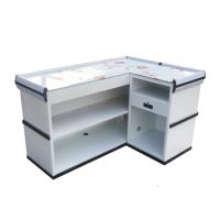China Supermarket Checkout Counter with Knock Down Structure Powder Coating and Adjustable Height for Efficient Retail Operations for sale