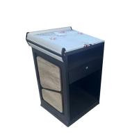 China Stainless Steel Supermarket Checkout Counter with Partition Layout and Equipment Linkage for Anti-Corrosion and Efficient Settlement for sale