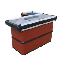 China Professional Food Grade 304 Supermarket Checkout Counter with ISO9001 Certification and 60% Improved Hand Feel for sale