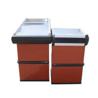 China Professional Food Grade 304 Supermarket Checkout Counter with ISO9001 Certification and 60% Improved Hand Feel for sale