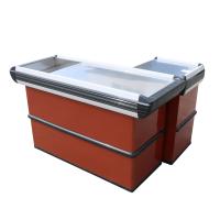 China Professional Food Grade 304 Supermarket Checkout Counter with ISO9001 Certification and 60% Improved Hand Feel for sale