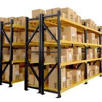 China High Load-Bearing 540-900kg Powder Coated Warehouse Metal Racks with Easy Assembly and Various Sizes Available for sale