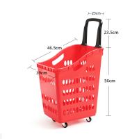 China High Durability Plastic Trolley Basket with Plastic HDPP Material and Ergonomic Grip for Smooth Shopping Experience for sale