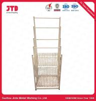 China 50kgs Wire Display Shelving 1.3m 1.8m Wire Storage Racks With Wheels for sale