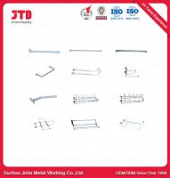 China Chromed Finish Double Wire Hook Supermarket Shelving Accessories for sale