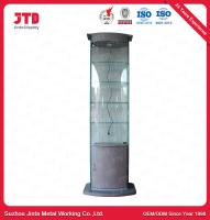 China Glasses Supermarket Display Shelving Steel Q195 With Lighting Display for sale