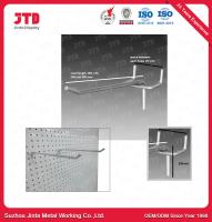 China Single Hook Gondola Shelving Accessories With Pop Sign Holder Stainless Steel for sale